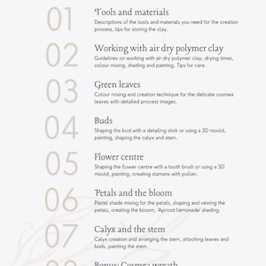 Air Dry Polymer Clay Cosmea Tutorial – Flower Tutorial – Step by Step ...