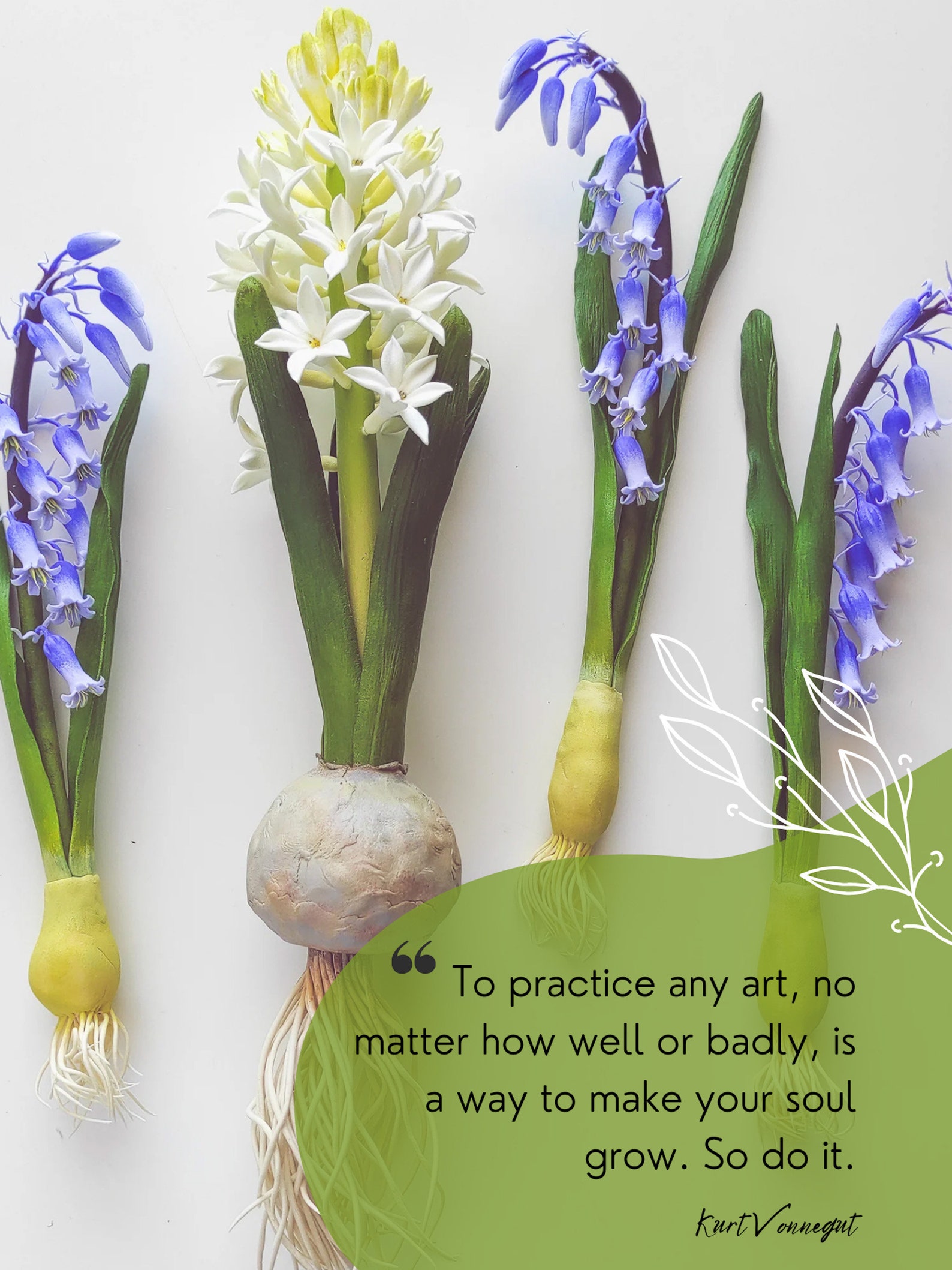 Air Dry Clay Bluebell Tutorial | DIY Flower PDF Guide (digital Download ...