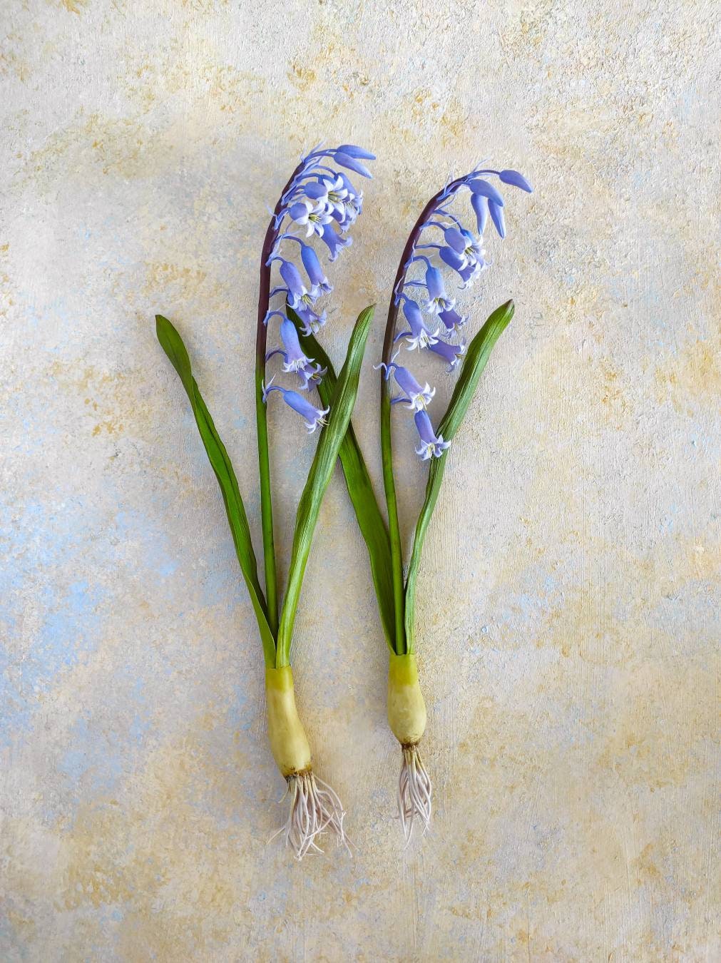 Handmade Clay Bluebell | Realistic English Bluebell Sculpture | Faux ...