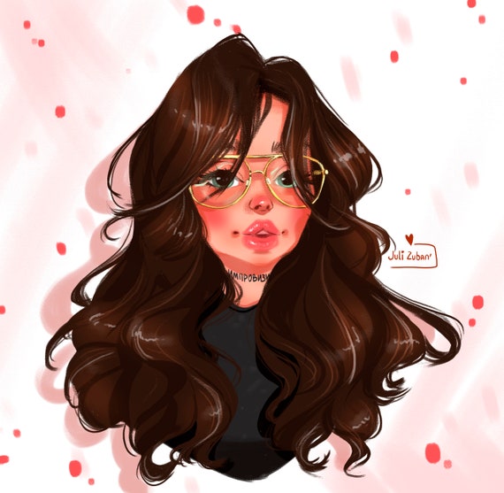 Custom Portrait Cartooncartoon Portrait From | Etsy