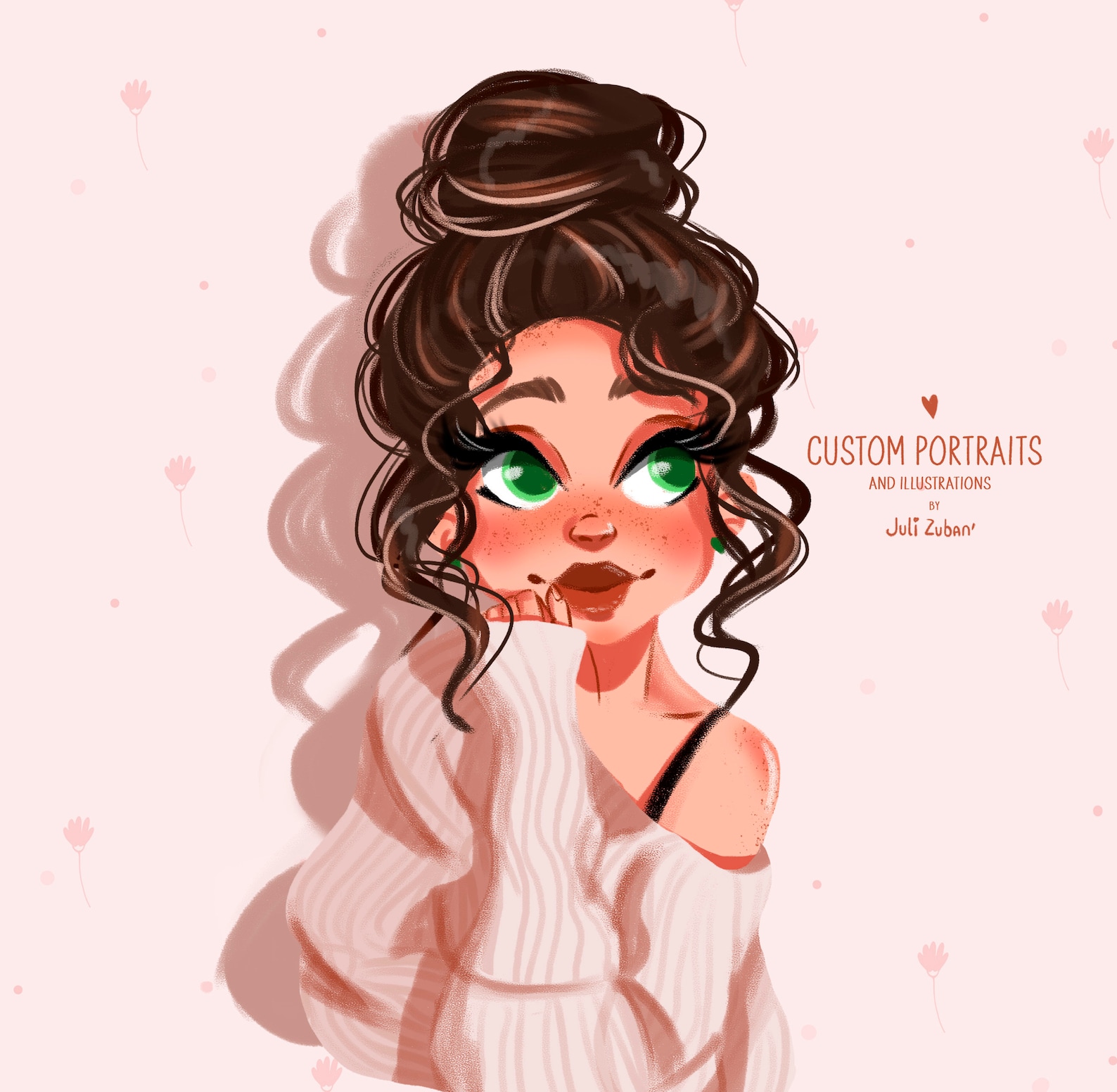 Custom Portrait Cartooncartoon Portrait From | Etsy