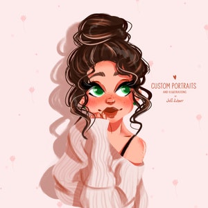 Custom Portrait Cartooncartoon Portrait From | Etsy