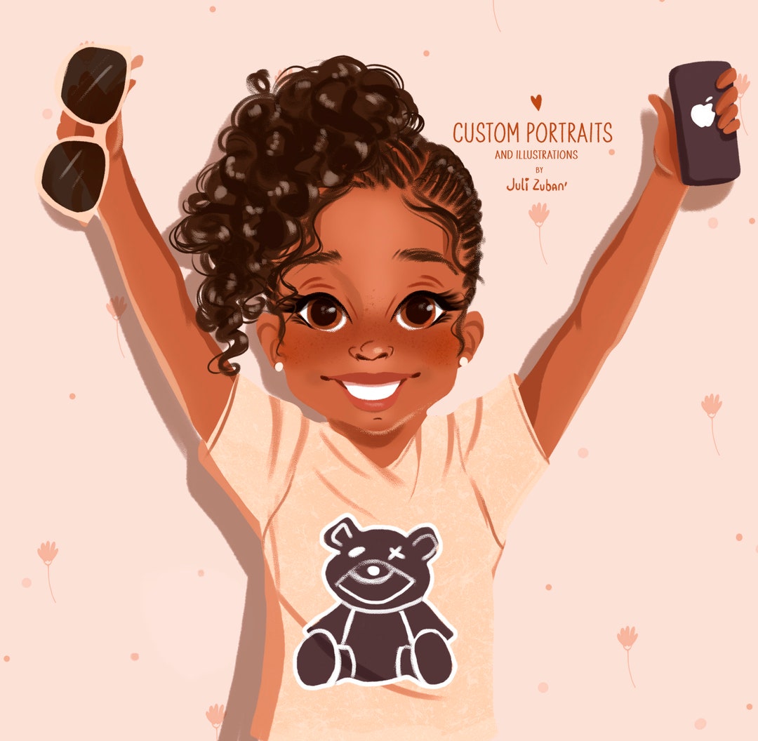 Custom Cartoon Portrait From Photo, Portrait Baby, Cartoon Picture ...