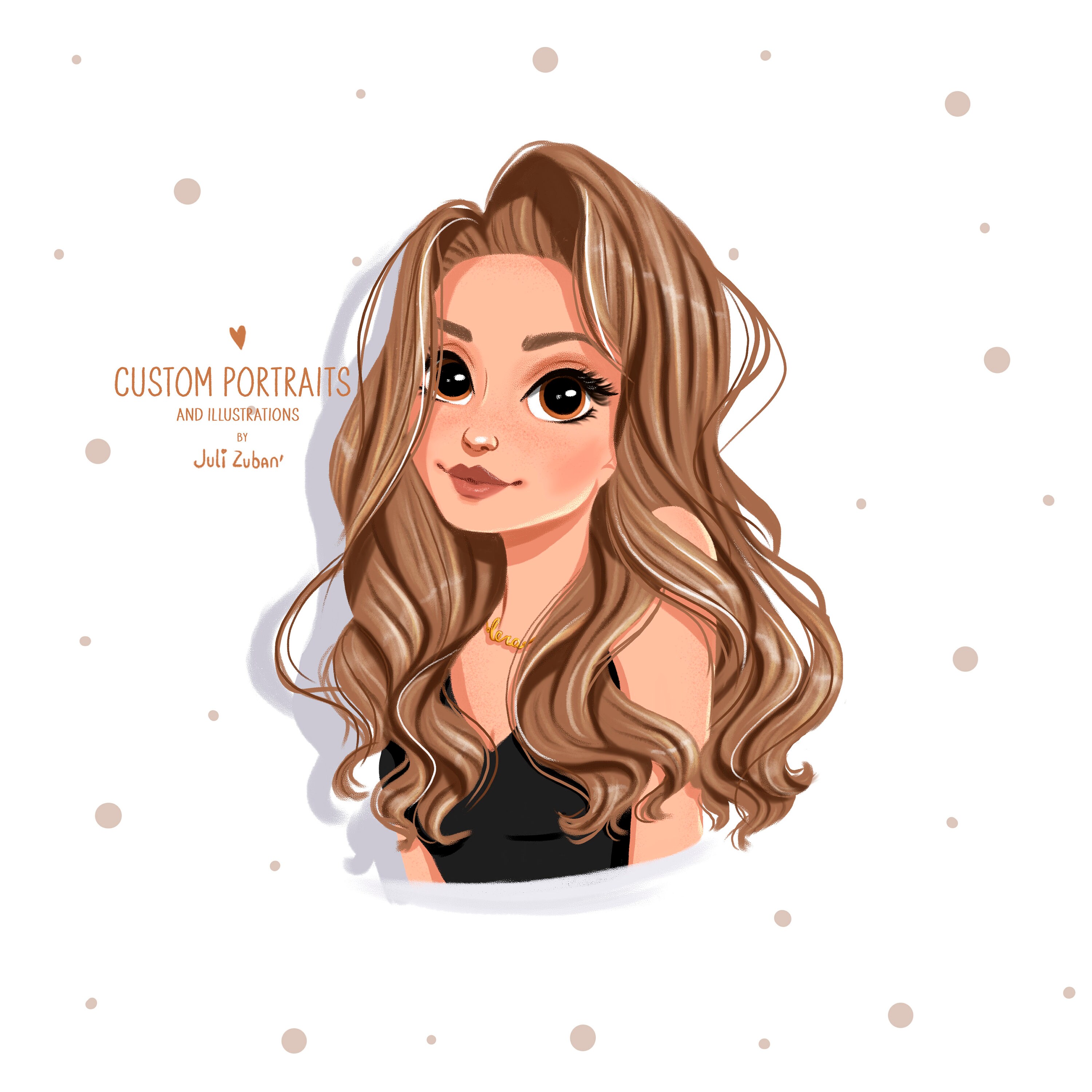 Custom cartoon Portraitportrait from photoDigital portrait | Etsy