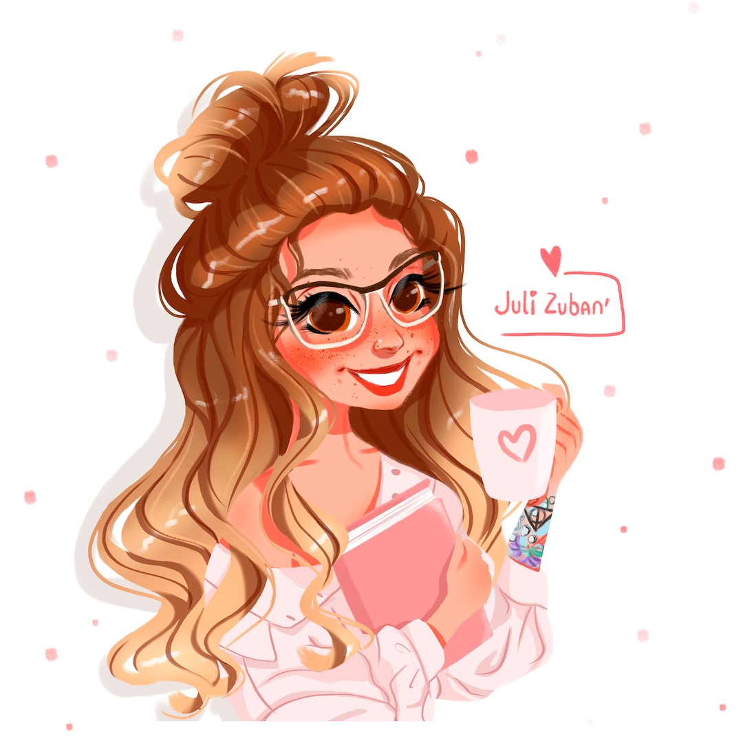 Custom Cartoon Logo Portrait, Hand-drawn Business Illustration, Author ...