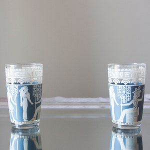 Wide Stem Wine Glasses and Small Collins Set - Etsy