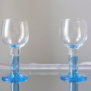 Wide Stem Wine Glasses and Small Collins Set - Etsy
