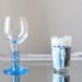 Wide Stem Wine Glasses and Small Collins Set - Etsy