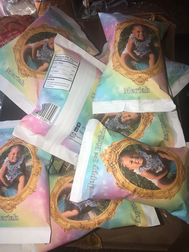 Custom Chip Bags - Etsy