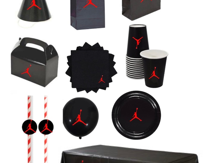 Digital Jordan Party Favor Box Label, Party Favors, Party Bags ...