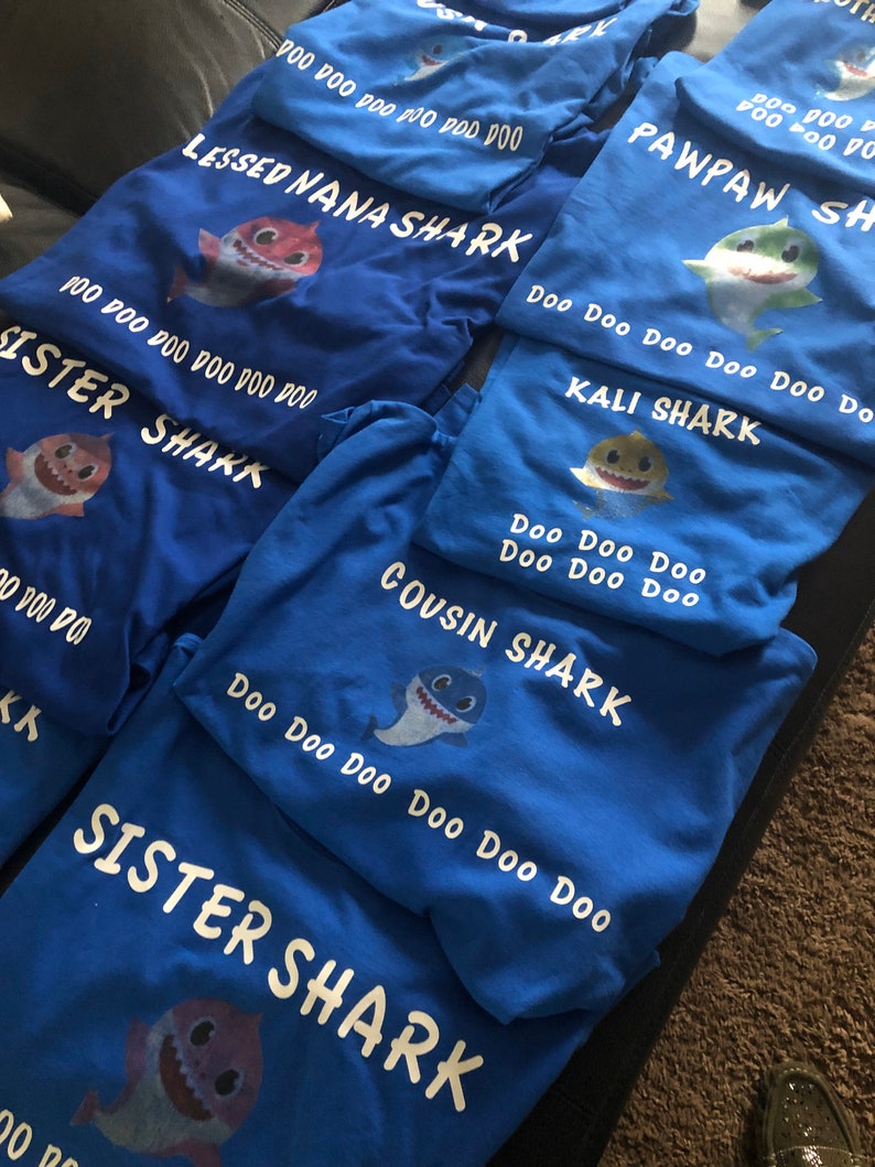 Baby Shark Family Set - Etsy