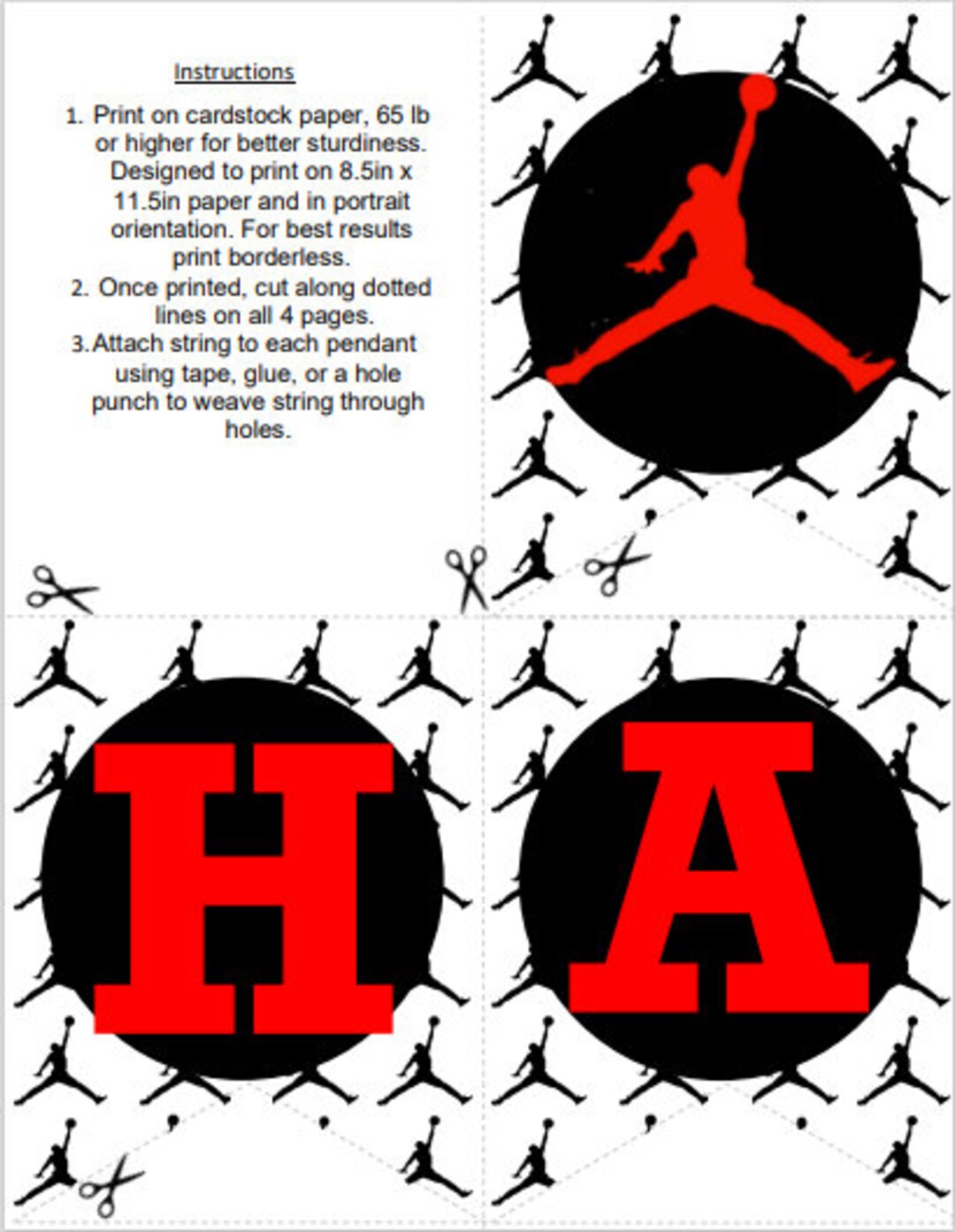 Digital Download Jordan Banner - Etsy