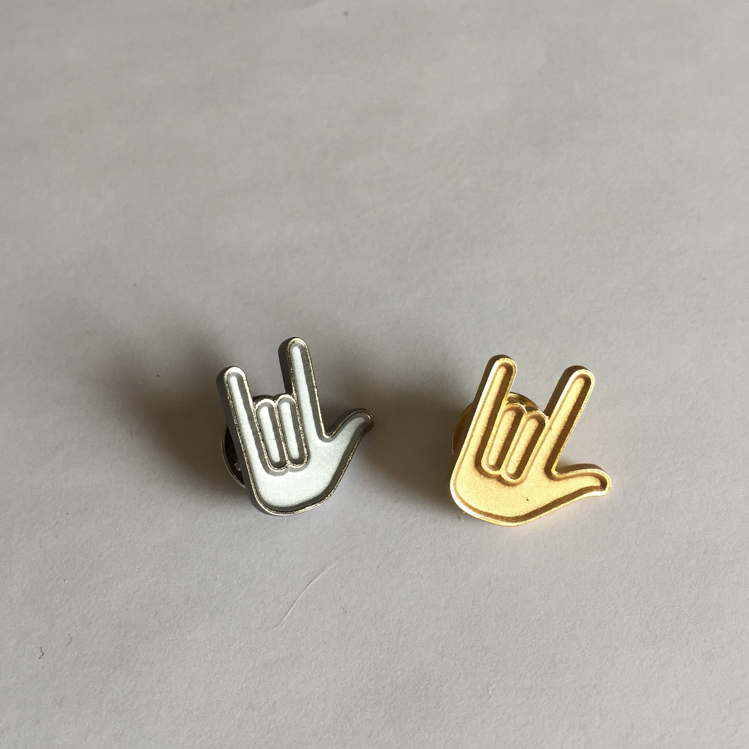 I Love You Hand Pins - Etsy