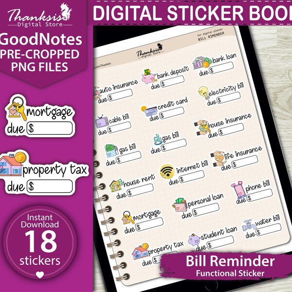 Bill Pay Stickers - Etsy