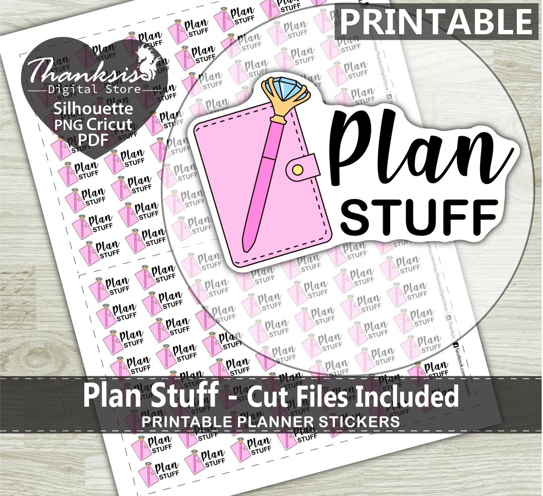 Plan Stuff Printable Planner Stickers, Erin Condren Planner Stickers ...