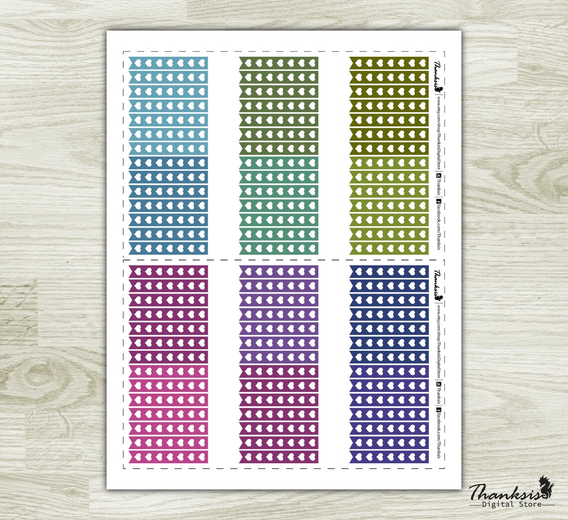 Checklist Flags Printable Planner Stickers Erin Condren | Etsy