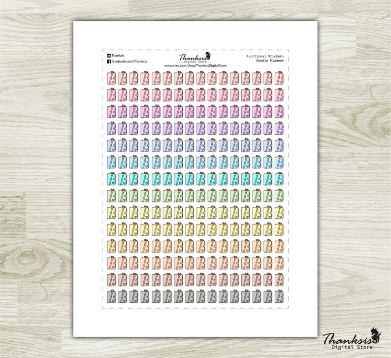Doodle Planner Printable Planner Stickers Erin Condren - Etsy