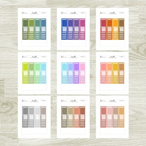 Mega Bundle Sidebar Printable Planner Stickers, Bill Stickers, Erin ...