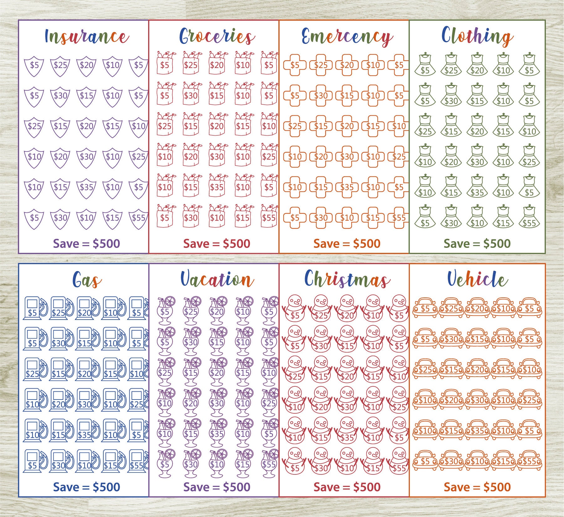 Savings Challenge Printable Money Saving Challenge Monthly - Etsy