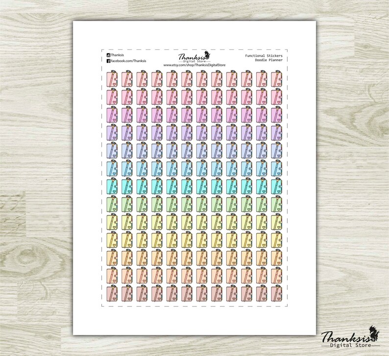 Doodle Planner Printable Planner Stickers Erin Condren - Etsy