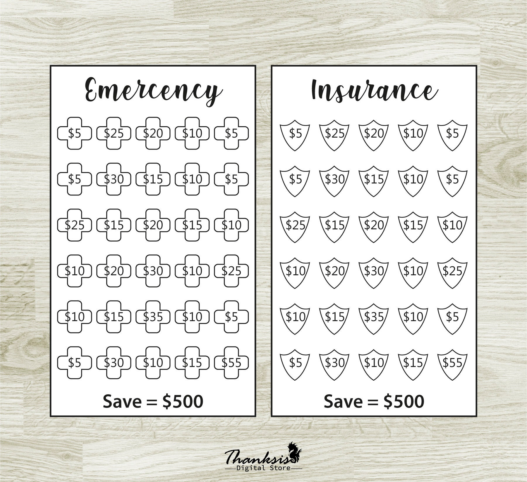 Savings Challenge Printable Money Saving Challenge Monthly - Etsy