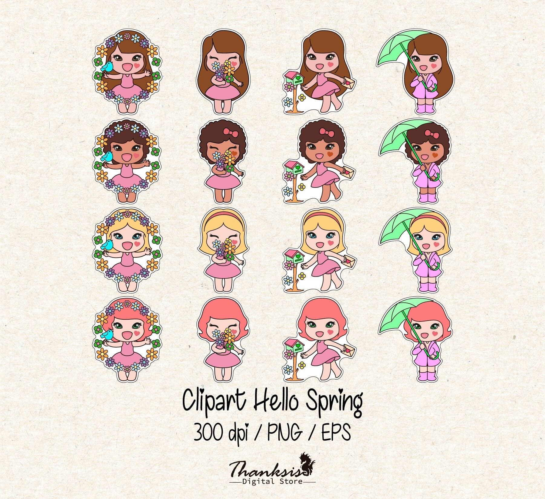 Paper Stickers, Labels & Tags Stickers Planner Clipart Digital Stamp ...