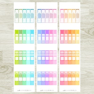 Mega Bundle Sidebar Printable Planner Stickers, Bill Stickers, Erin ...