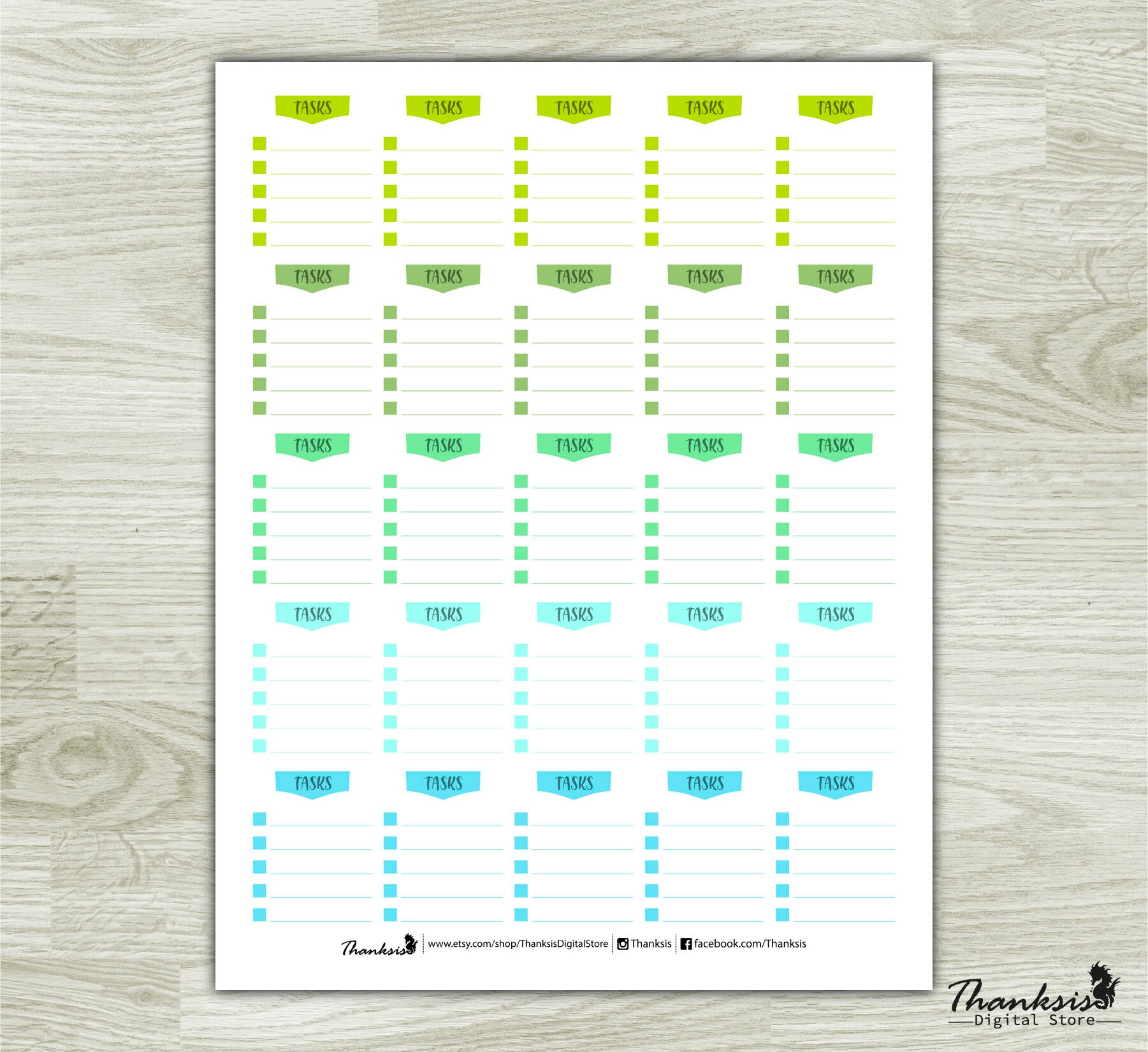 Task Full Box Printable Planner Stickers Erin Condren Planner - Etsy