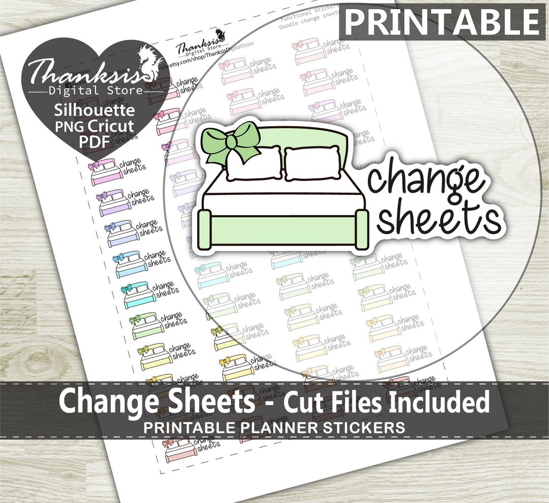 Doodle Change Sheets Druckbare Planeraufkleber, Erin Condren Planner ...