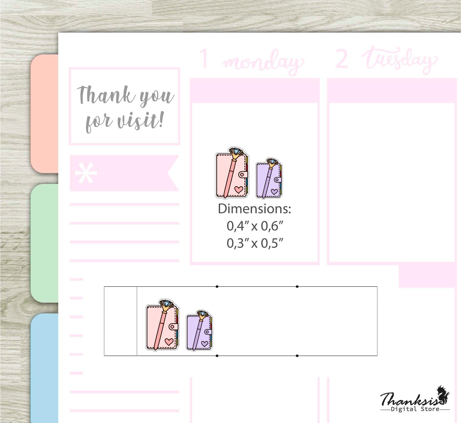 Doodle Planner Printable Planner Stickers Erin Condren - Etsy