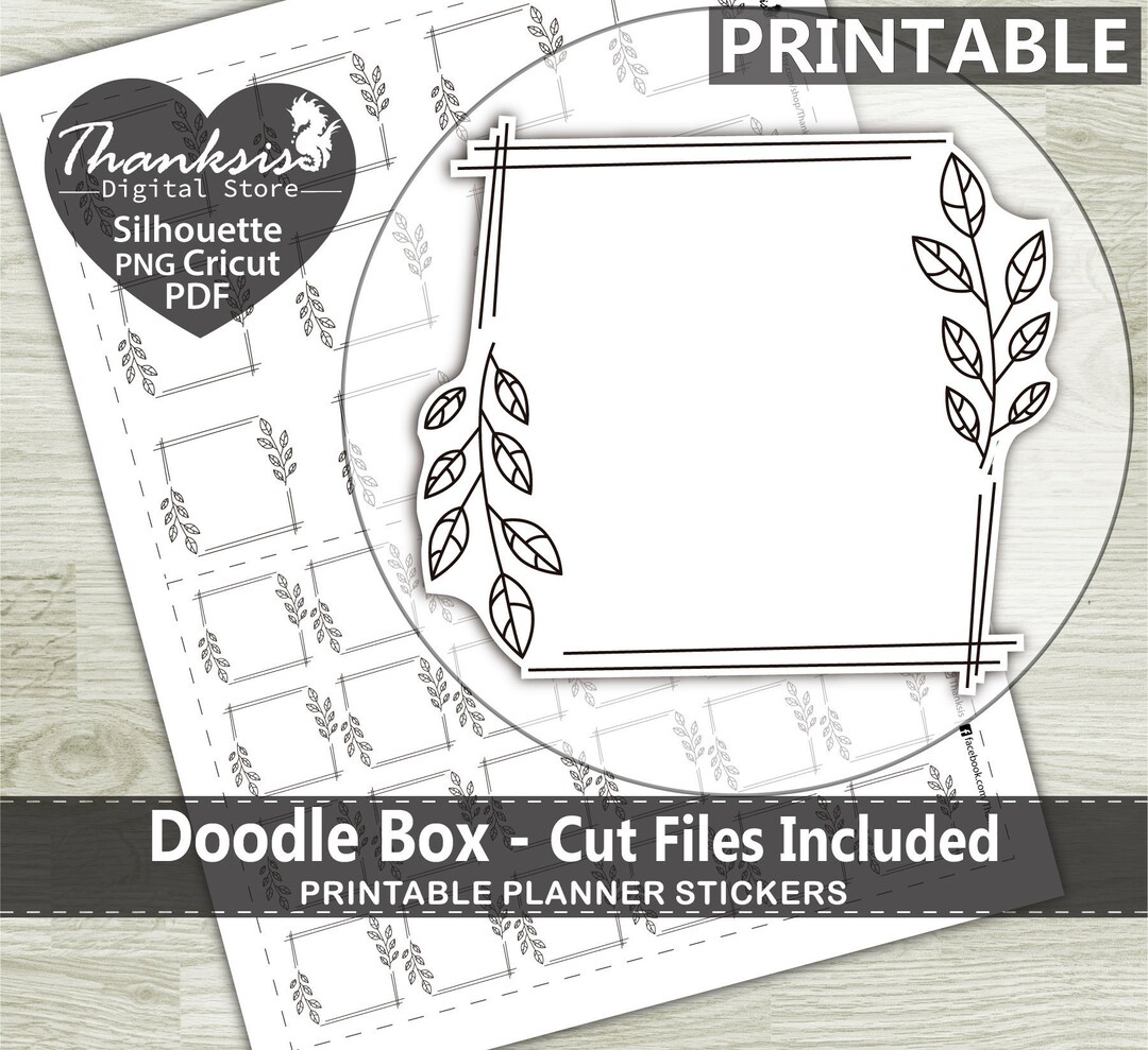Doodle Box Printable Planner Stickers, Erin Condren Planner Stickers ...