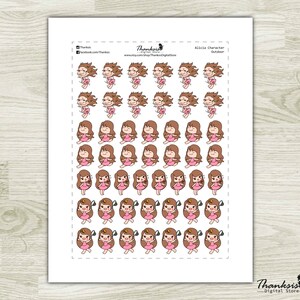 Outdoor Printable Planner Stickers Character Printable - Etsy