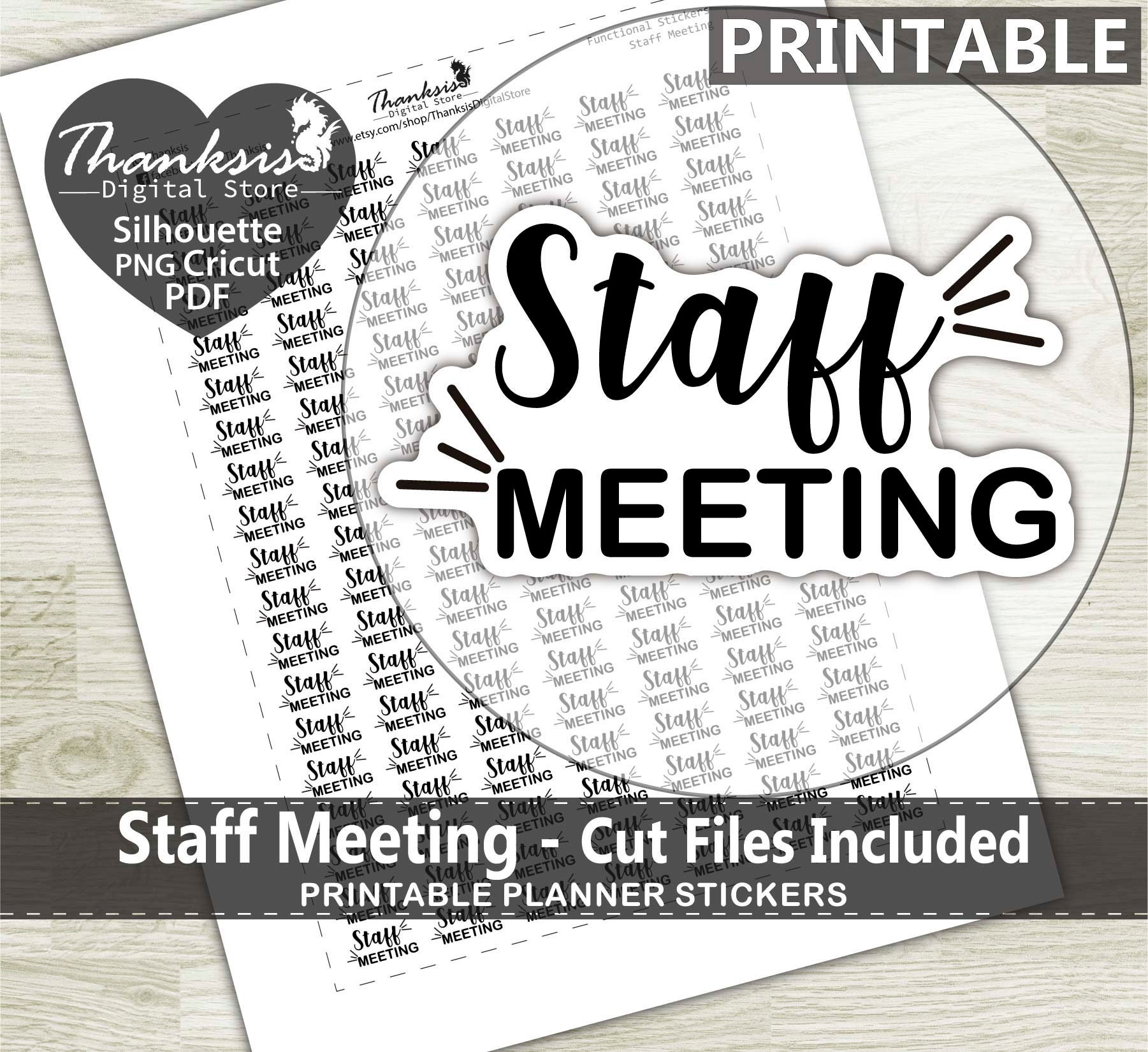 Staff Meeting Sign