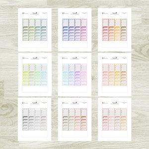 Mega Bundle Sidebar Printable Planner Stickers, Bill Stickers, Erin ...