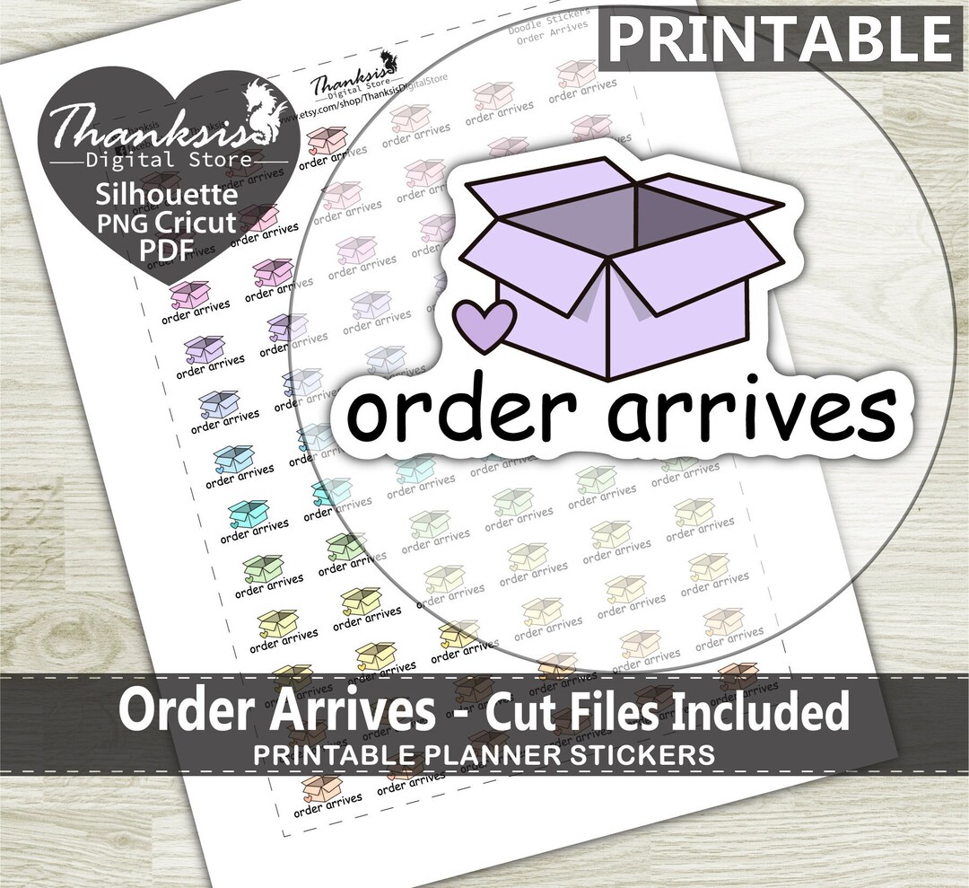 Doodle Order Arrives Printable Planner Stickers, Erin Condren Planner ...