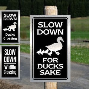 Ducks Crossing Sign - Etsy