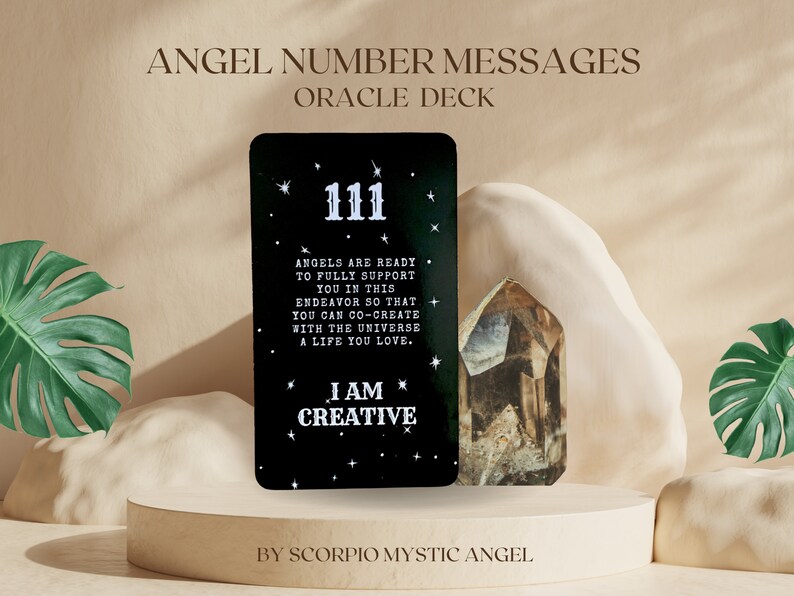 Angel Number Messages & Affirmation Oracle Deck - Etsy