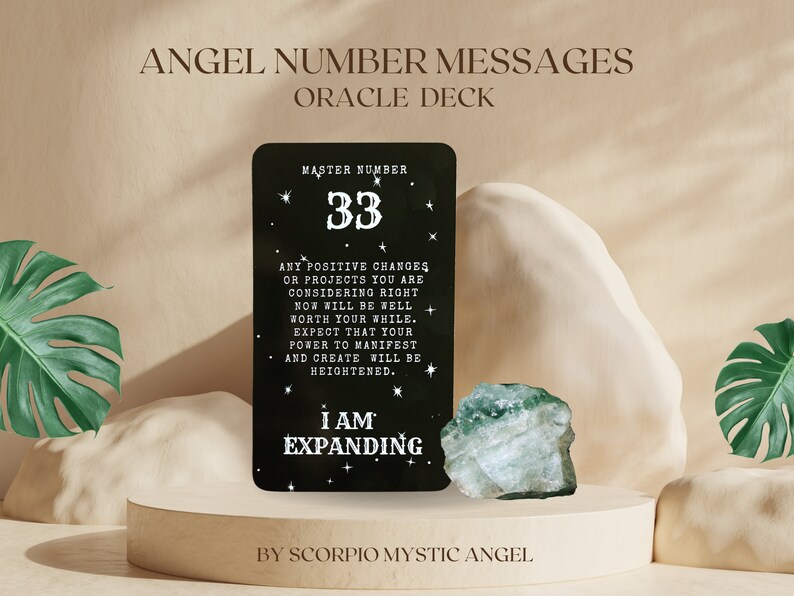 Angel Number Messages & Affirmation Oracle Deck - Etsy