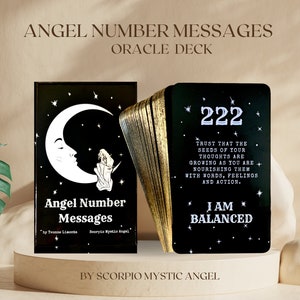 Angel Number Messages & Affirmation Oracle Deck - Etsy