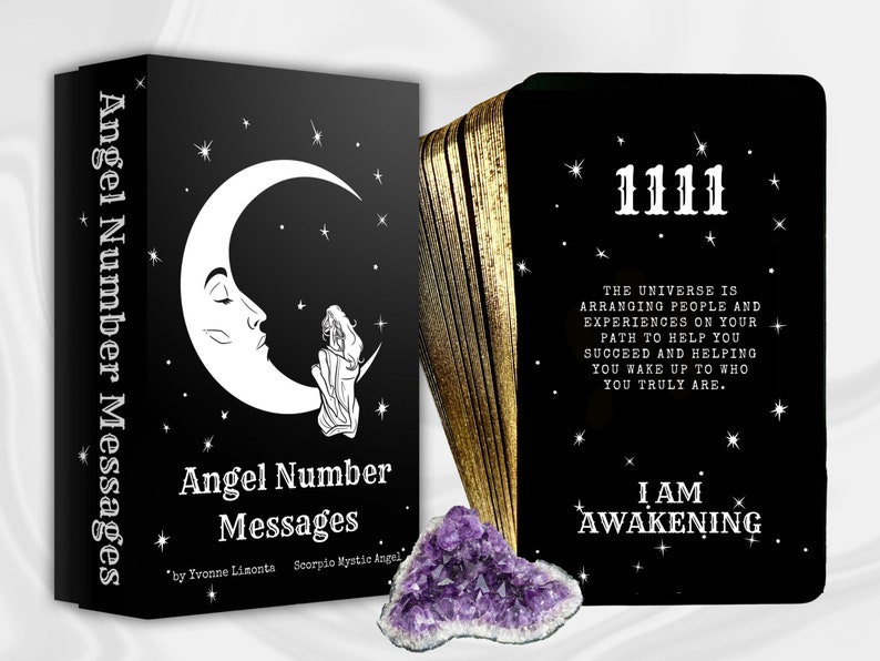 Angel Number Messages & Affirmation Oracle Deck 53 Cards - Etsy