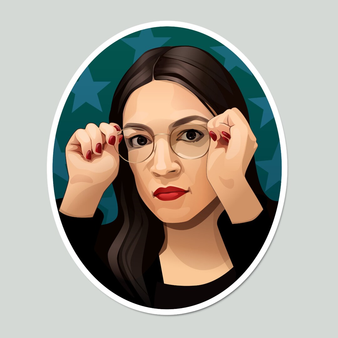 AOC Sticker - Etsy