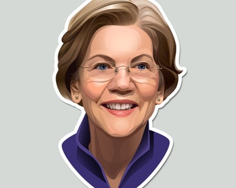 Elizabeth Warren Sticker - Etsy