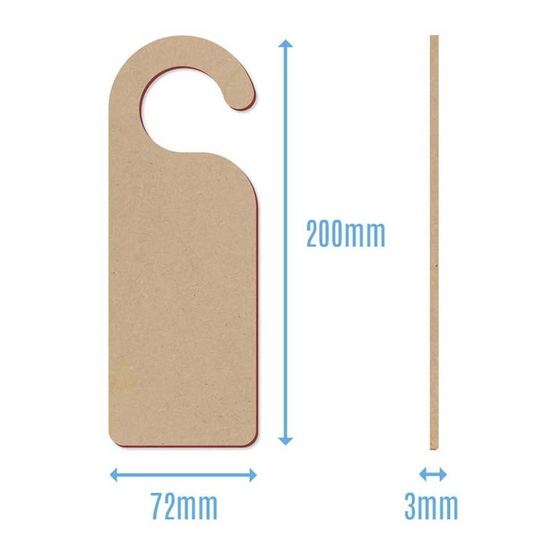 Bulk Blank Wooden MDF Door Hanger - Etsy