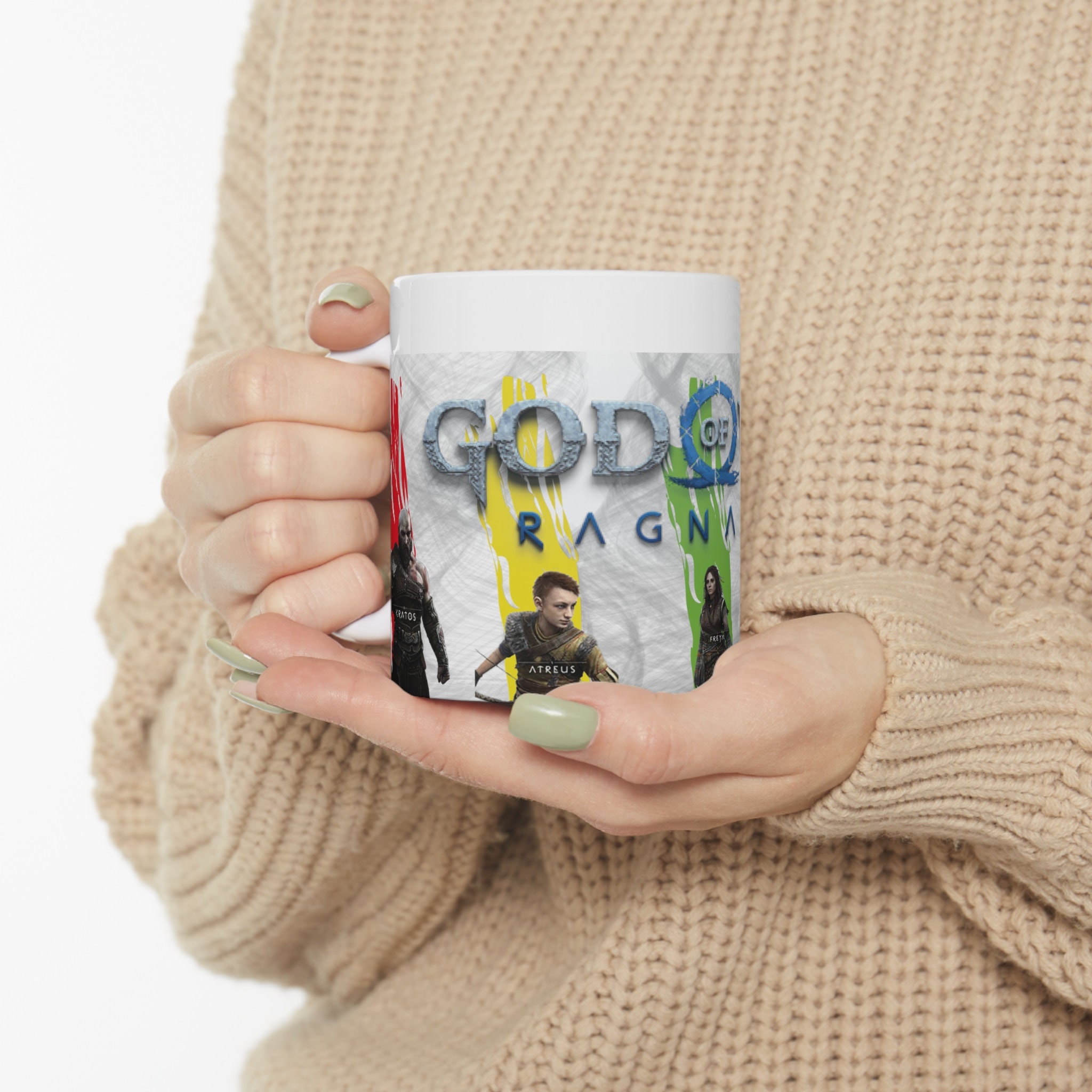 Ghos of Sparta God of War Ragnarok ragnarök Kratos, Odin, Thor Coffee ...
