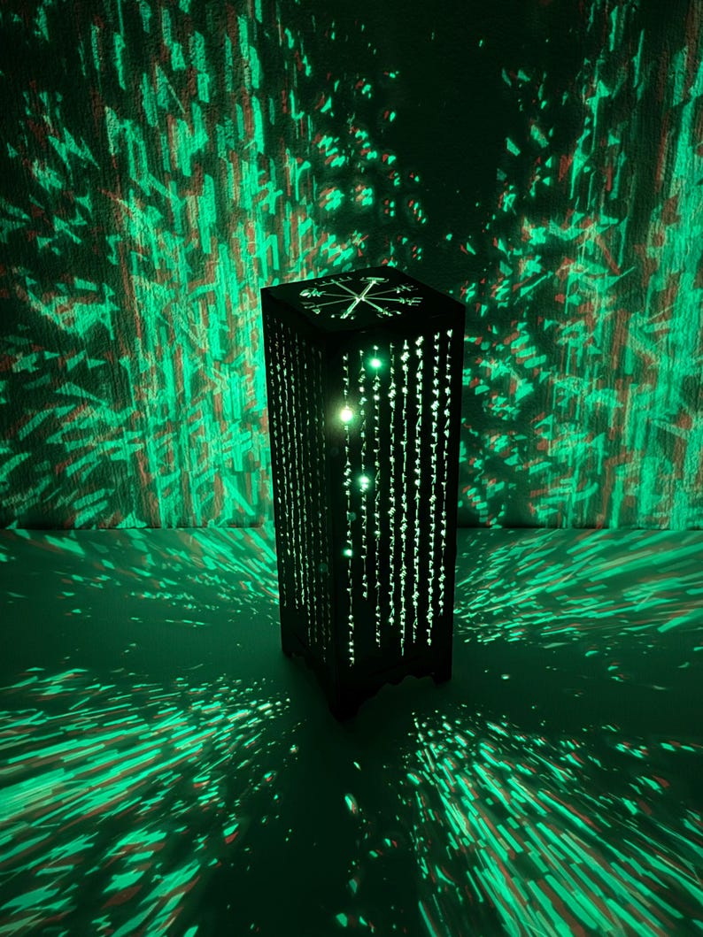 Handcrafted Viking Runes LED Night Light: Illuminate Your Space With ...