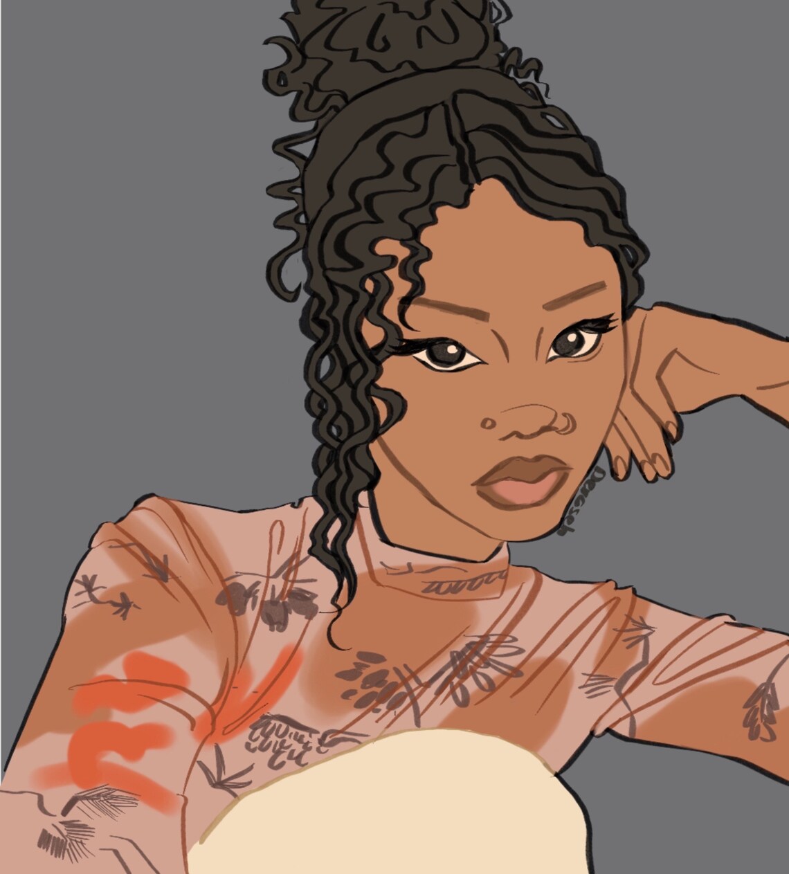 FULL COLOUR Custom Digital Portrait Commissions, Profile Picture ...