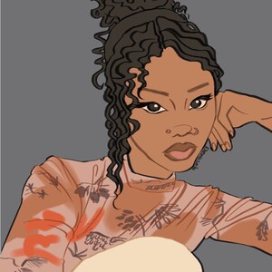 FULL COLOUR Custom Digital Portrait Commissions, Profile Picture ...