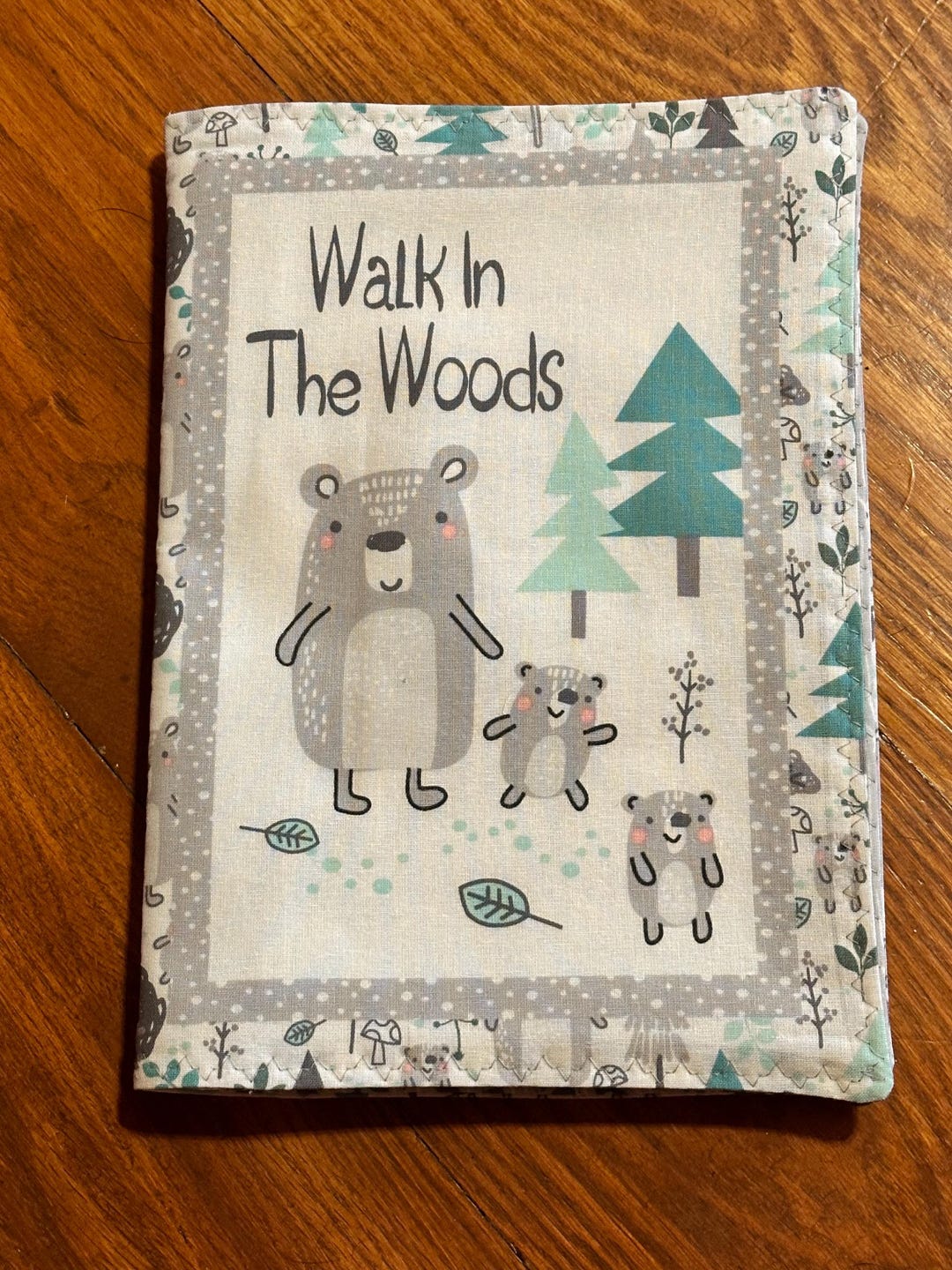 Walk in the Woods Cloth Fabric Baby Book, Woodland Fabric Book, Fabric ...