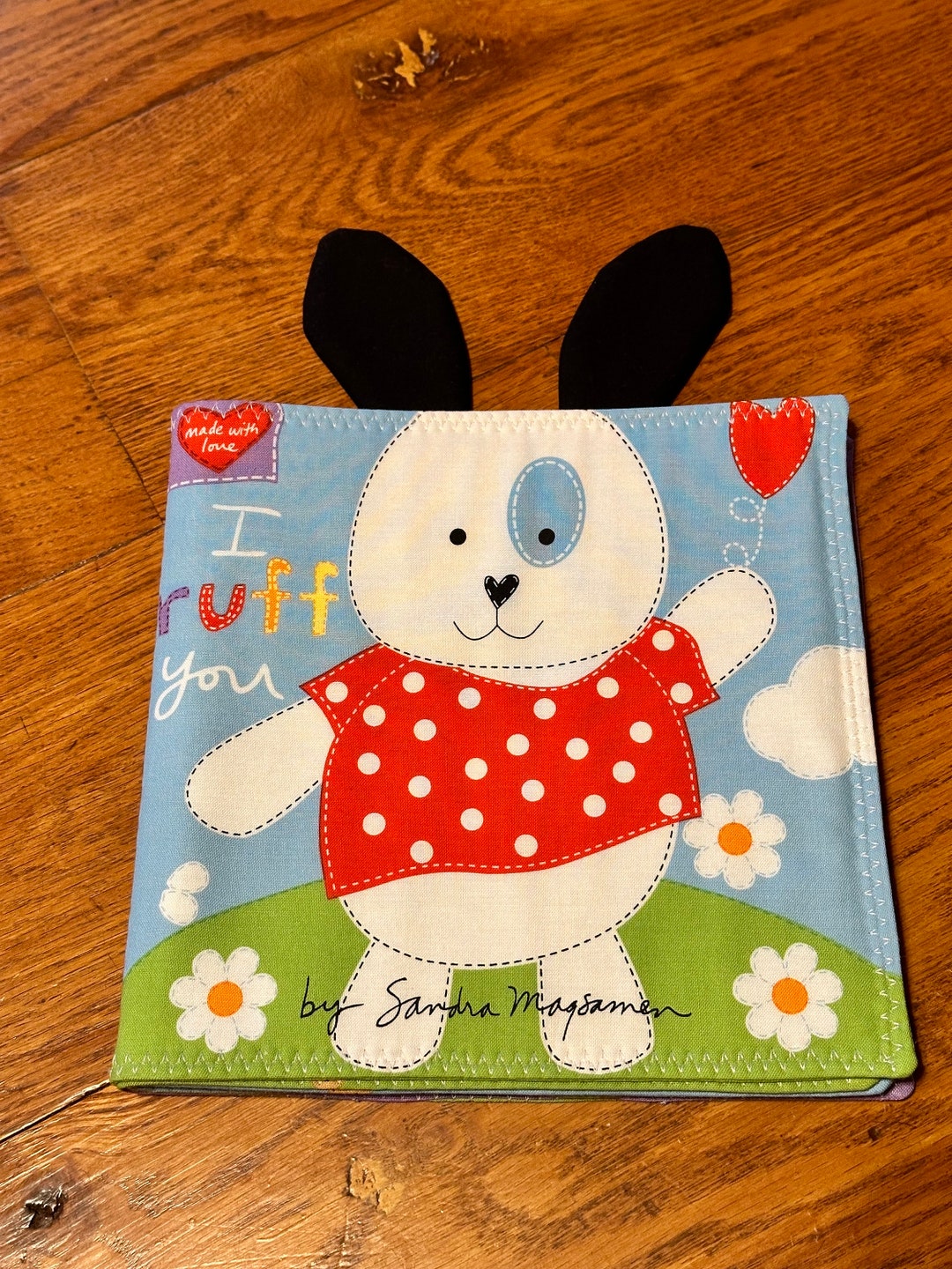 I Ruff You Fabric Baby Book, I Love You Cloth Book, Soft Baby Cloth ...