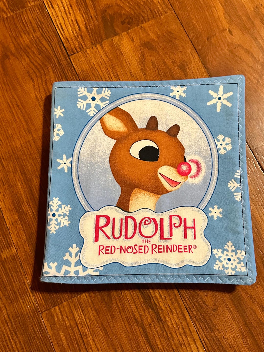 Rudolph the Red Nosed Reindeer Fabric Baby Book, Christmas Gift - Etsy
